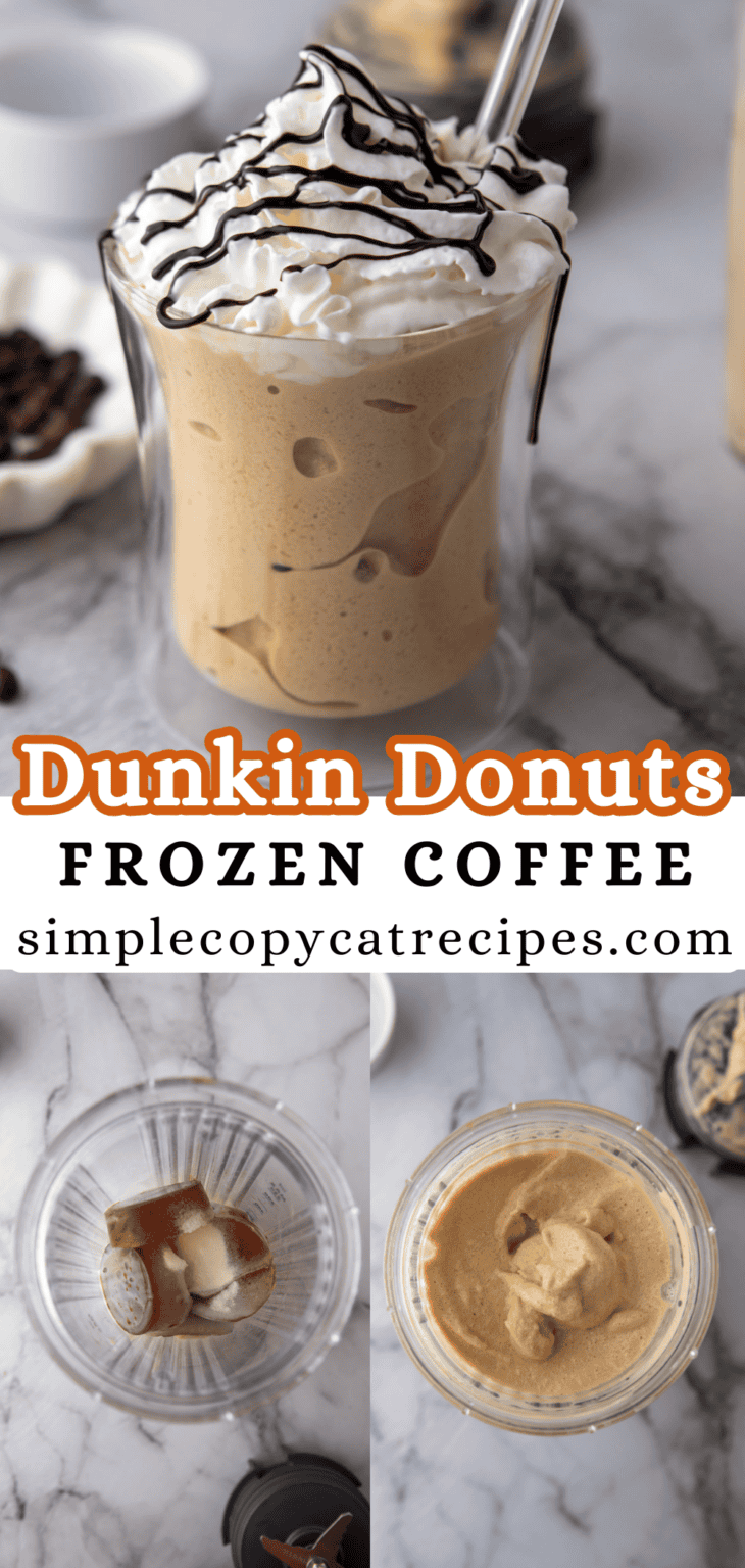 The Best Dunkin Frozen Coffee Recipe Copycat - Simple Copycat Recipes