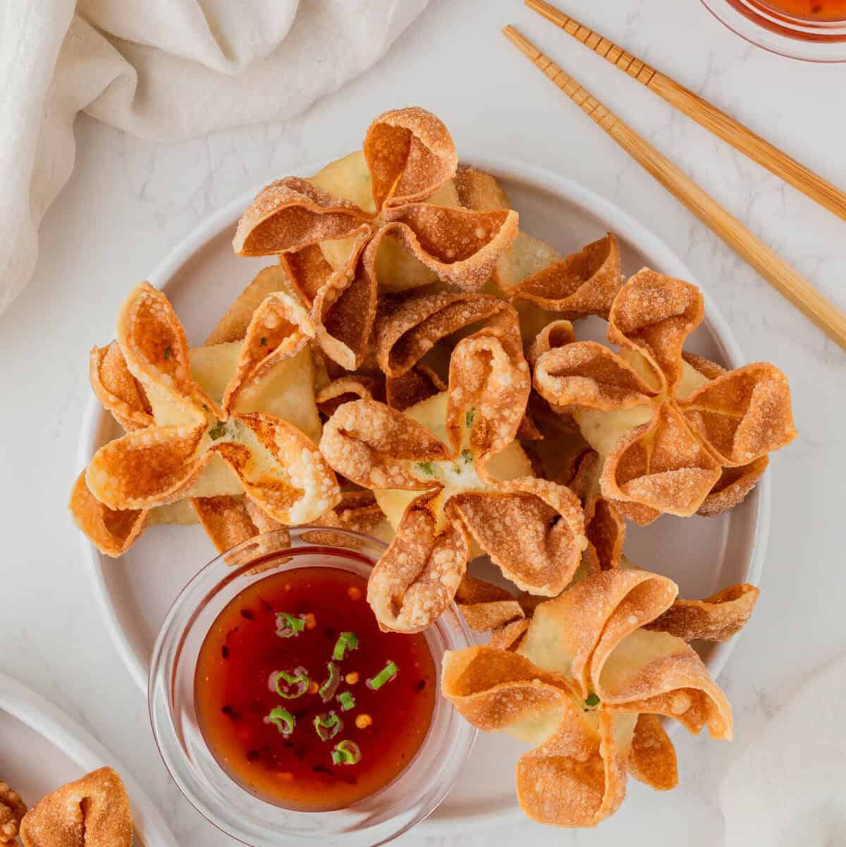 Copycat Panda Express Cream Cheese Rangoons Crispy Easy Simple